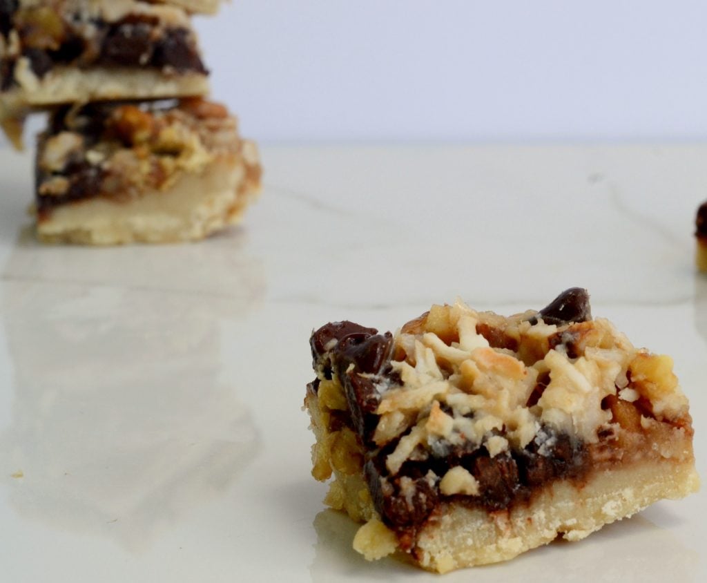Five Layer Bars {Vegan, Refined Sugar Free} | The Surfer's Kitchen