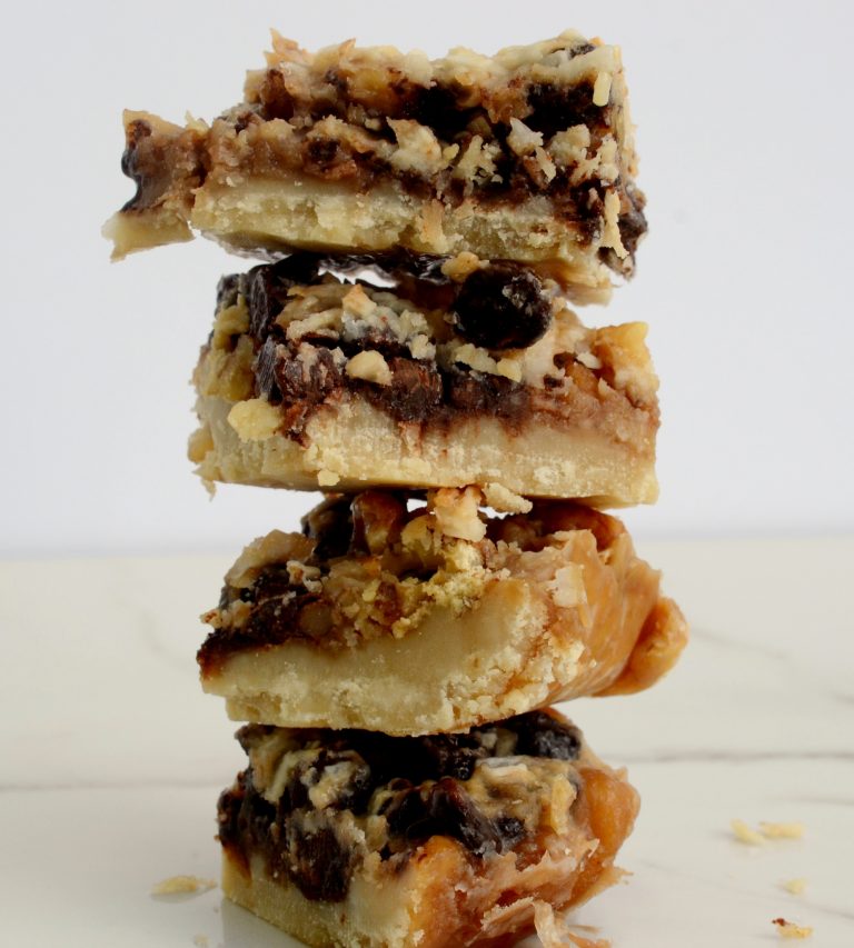 Five Layer Bars {Vegan, Refined Sugar Free} | The Surfer's Kitchen